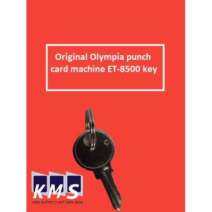Original Olympia punch card machine ET-8500 key | Shopee Malaysia