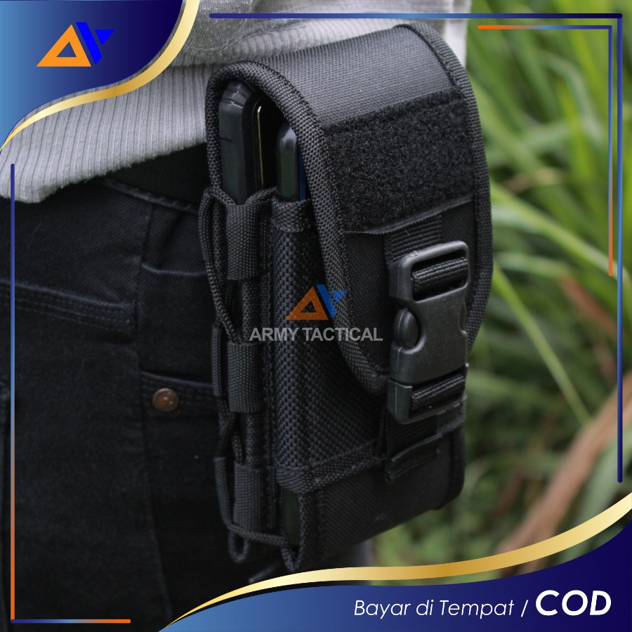 Tactical Canvas Waist Cell Phone Holster Bag Cellphone Wallet Pouch Men ...