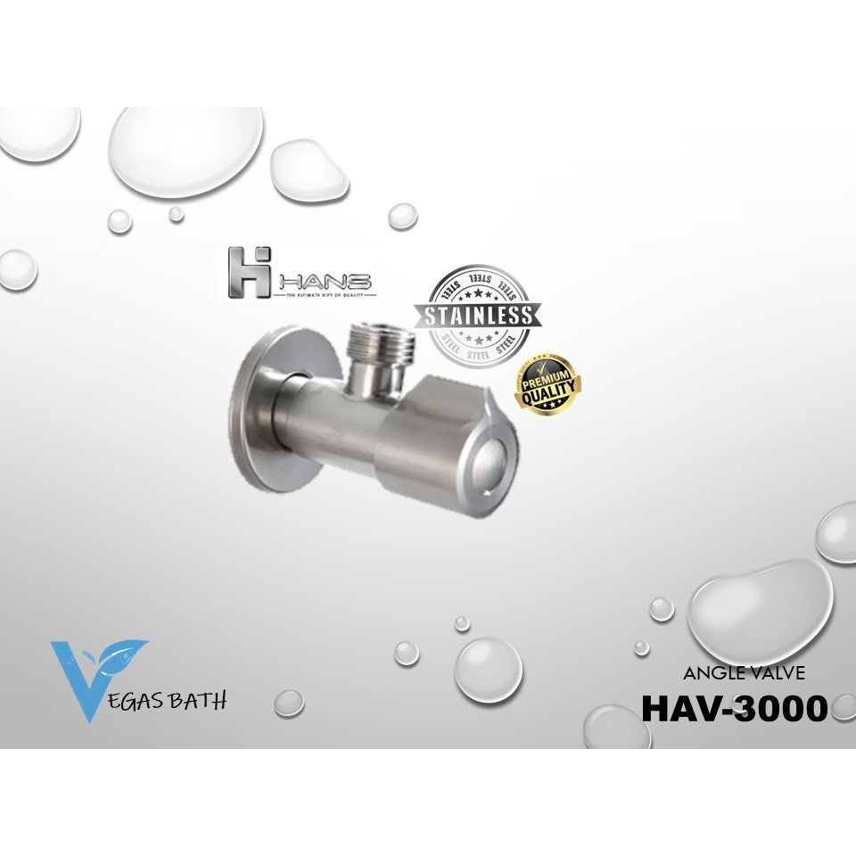 HANS STAINLESS STEEL ANGLE VALVE- HAV-3000 | Shopee Malaysia