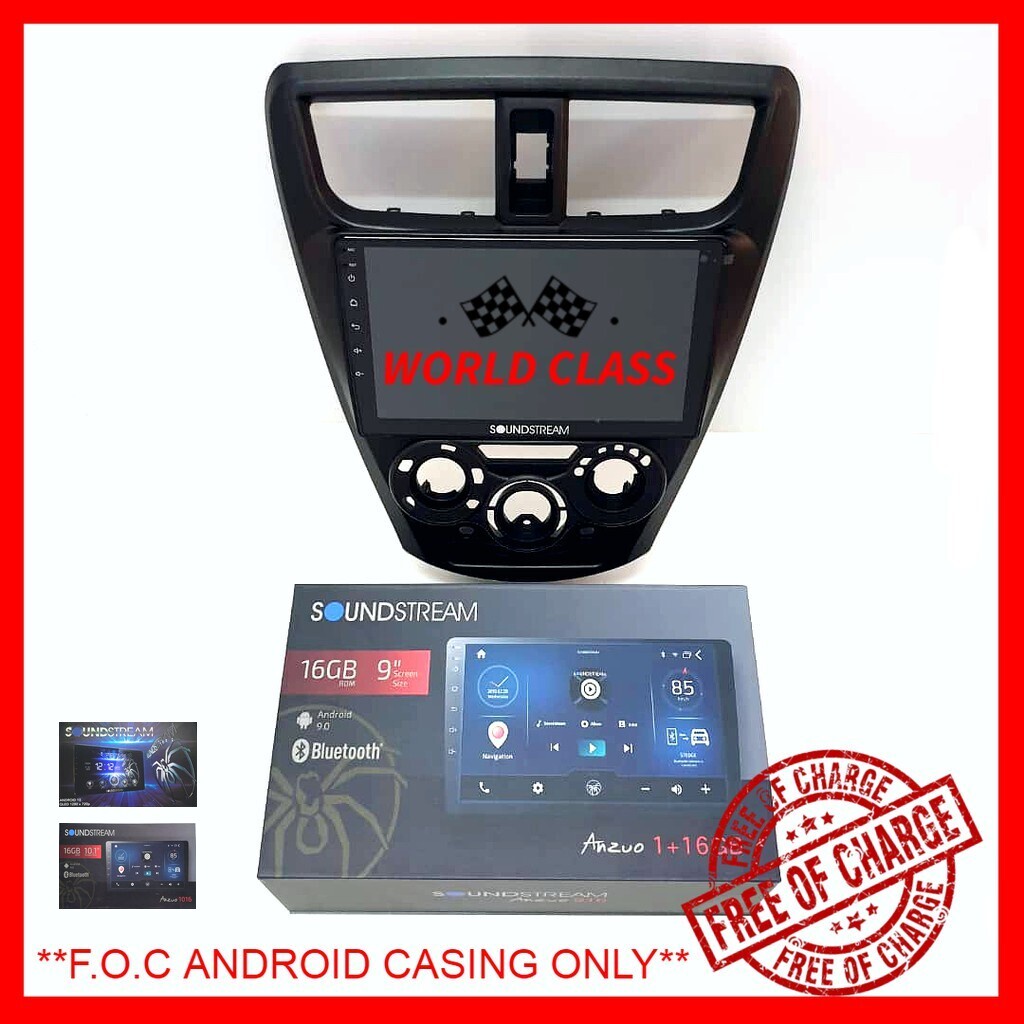 PERODUA AXIA 2014-2018 (MAT BLACK) SOUNDSTREAM ANDROID PLAYER 9INCH ...