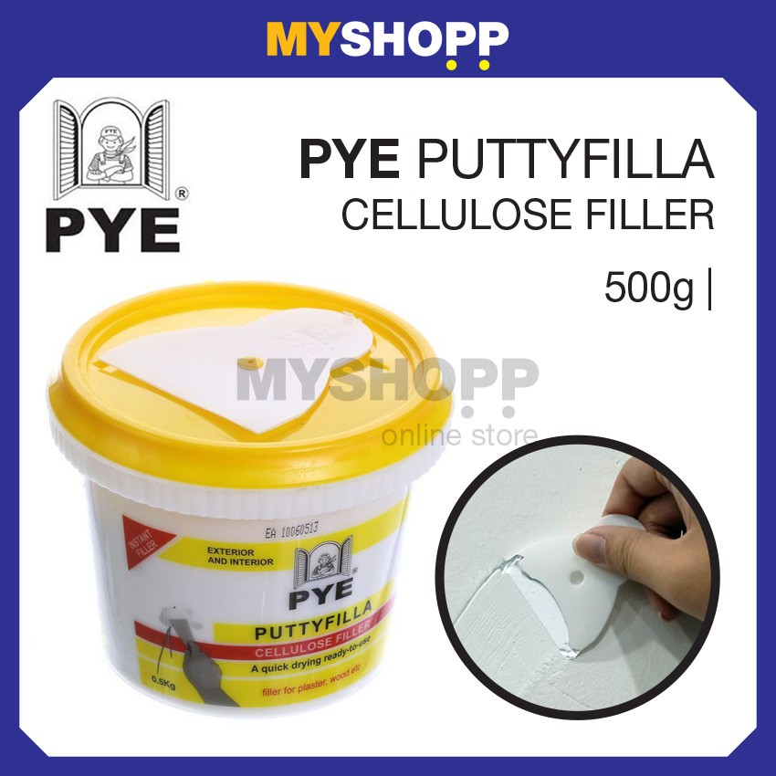 0.5kg & 1.5kg PYE Puttyfilla Cellulose Filler | Fast Dry Cat Putty ...