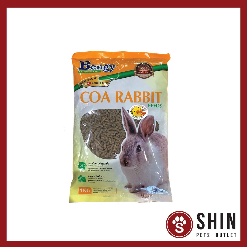 Bengy Coa Rabbit Food 3in1-1kg (Egg, Honey, Vitamin) Makan Arnab 1kg ...