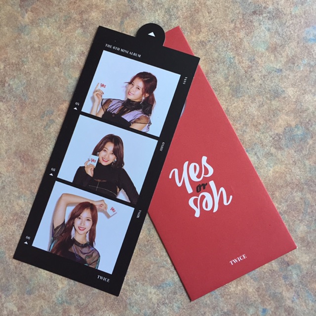 TWICE Yes Or Yes Official Bookmark - Sana x Jihyo x Mina | Shopee Malaysia