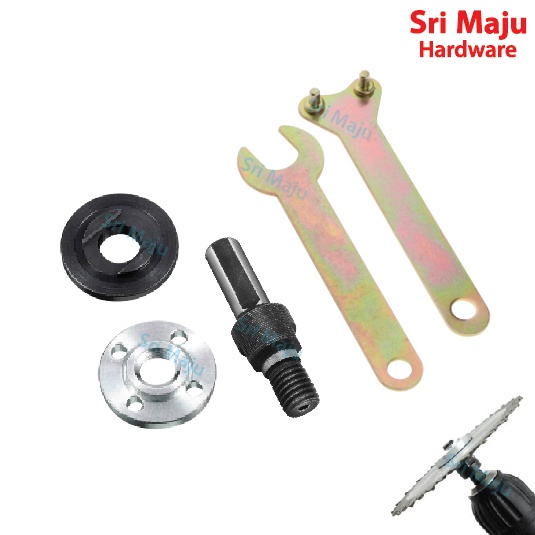MAJU ADP-05 5in1 Angle Grinder to Drill Adaptor Set Connector Arbor ...