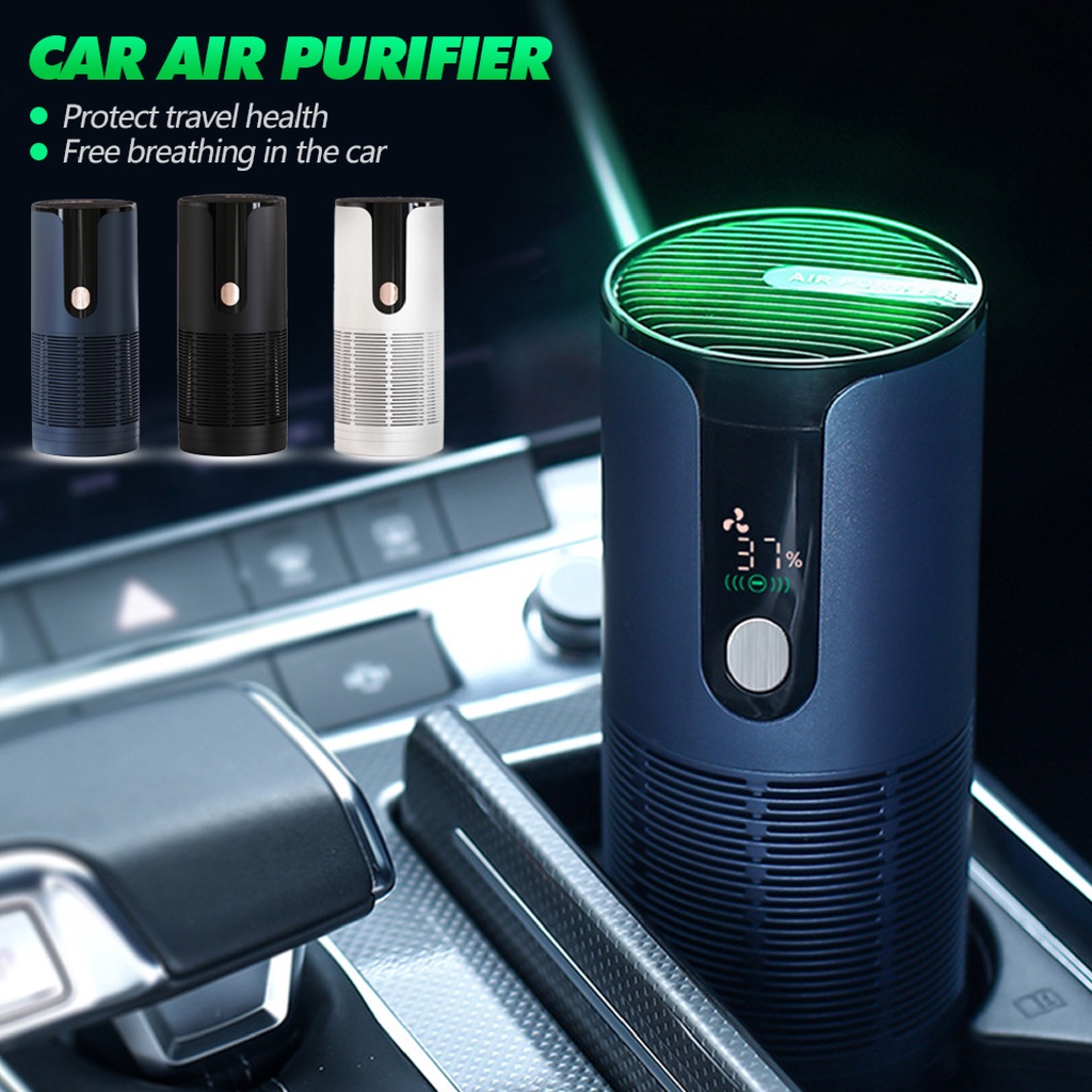 SwissThomas Portable Car Air Purifier 1200mAh USB Rechargeable ...