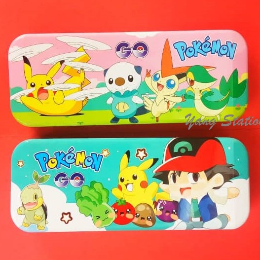 POKEMON PIKACHU Pencil Box / Pencil Box 2 layer Metal Pencil Box ...