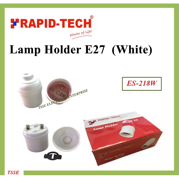 🔥Ready Stock🔥 218 E27 Lamp Holder ES Lamp Holder (White) | Shopee Malaysia