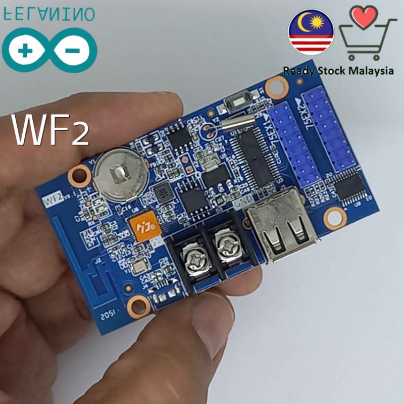 Huidu WF2 HD-WF2 Asynchronous 768W*64H Pixels 2*HUB75 RGB Seven Color ...