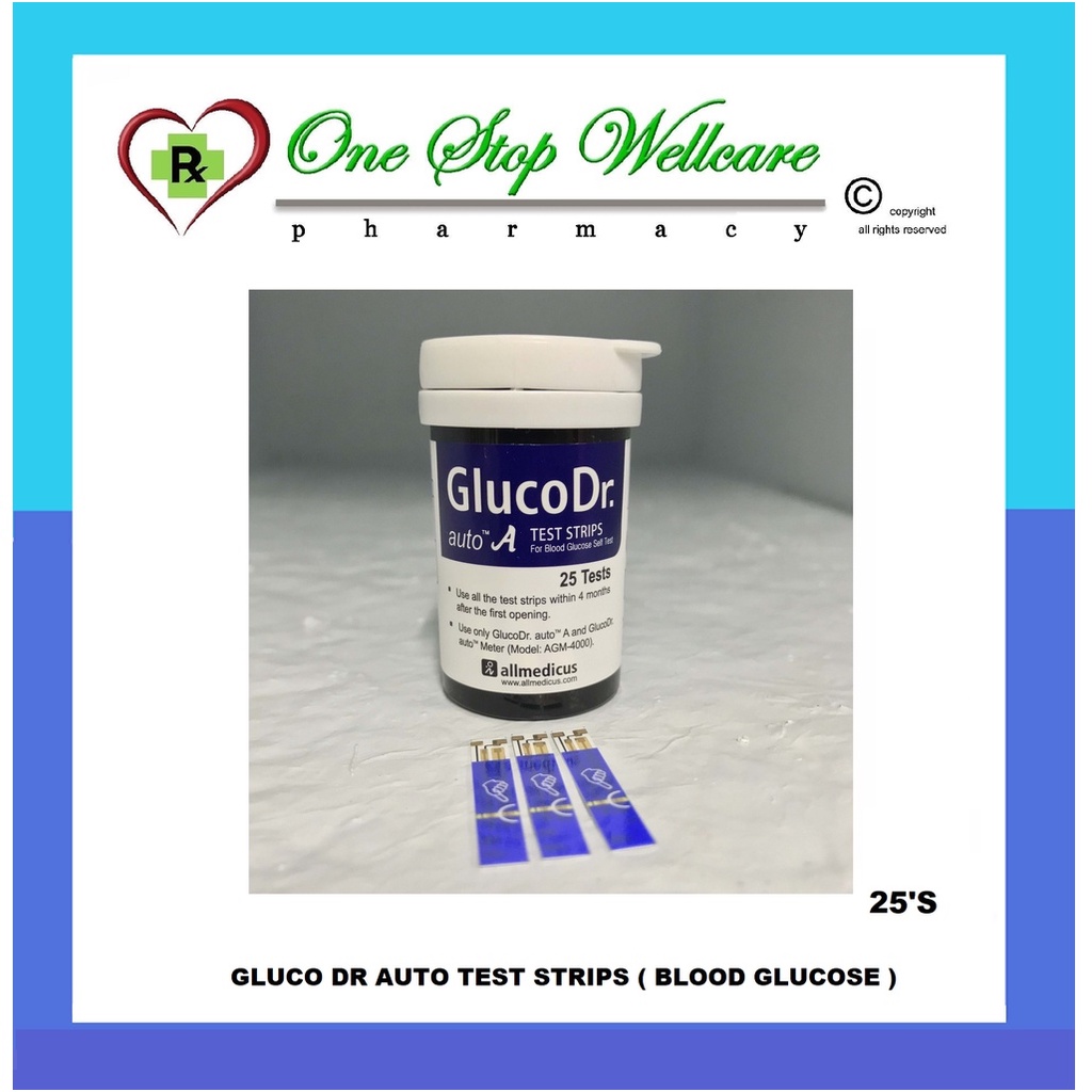 GLUCO DR AGM4000 GLUCOSE TEST STRIPS 25'S / 50'S / TEST STRIPS 50'S ...