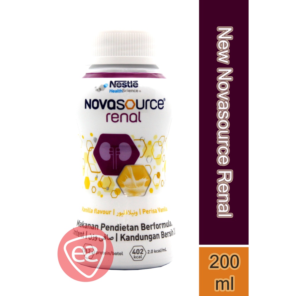 NOVASOURCE RENAL VANILLA FLAVOUR 200ML (NEW) | Shopee Malaysia