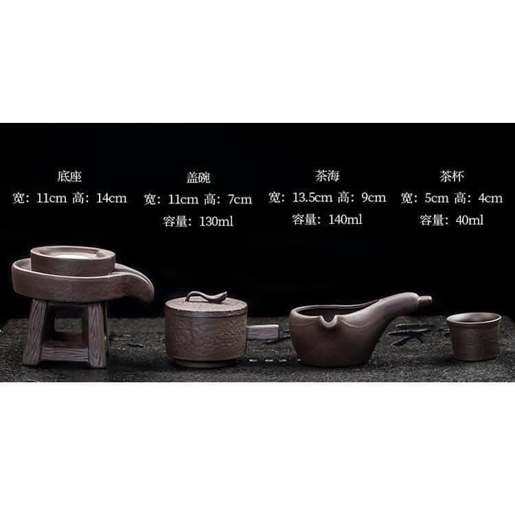 ️READY STOCK 🇲🇾 Chinese Kung Fu Rotating stone mill Tea Set 时来运转茶具 ...