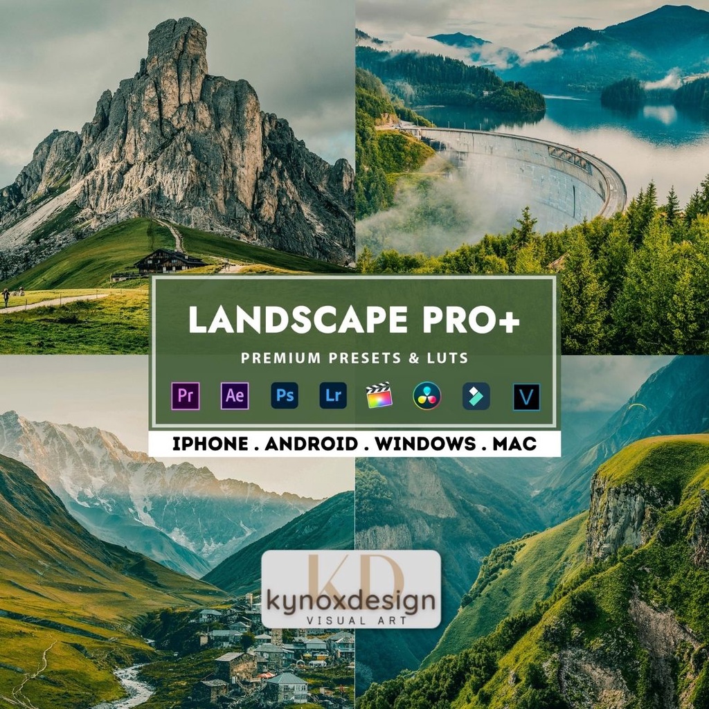 [Premium Lightroom Preset or LUTs] 𝐋𝐀𝐍𝐃𝐒𝐂𝐀𝐏𝐄 𝐏𝐑𝐎+ for LR/LR(mobile)/PR ...