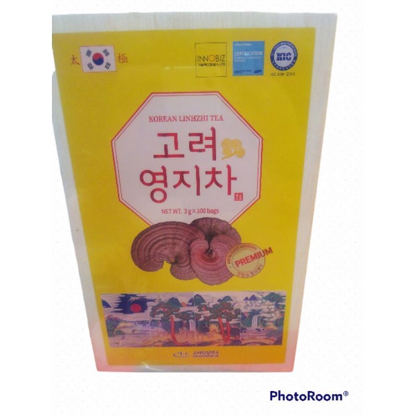 Korean Ganoderma TEA LINHZHI TEA 300g Korea (Wooden Box) | Shopee Malaysia