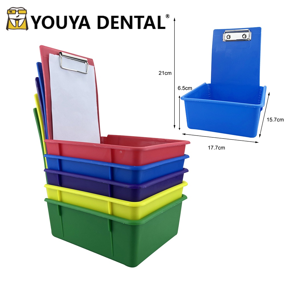 Dental Lab Work Pans Durable Work Tray Box Storage Case With Metal Clip ...