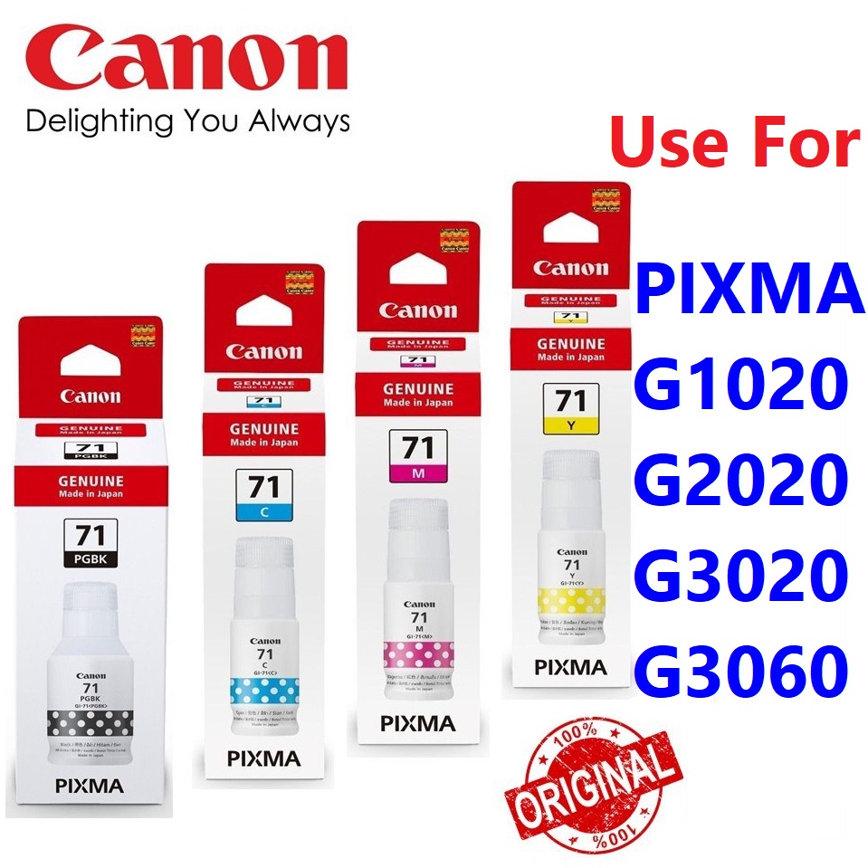 Canon Original Ink GI-71 ink GI71 for Canon PIXMA Printer G1020 G2020 ...