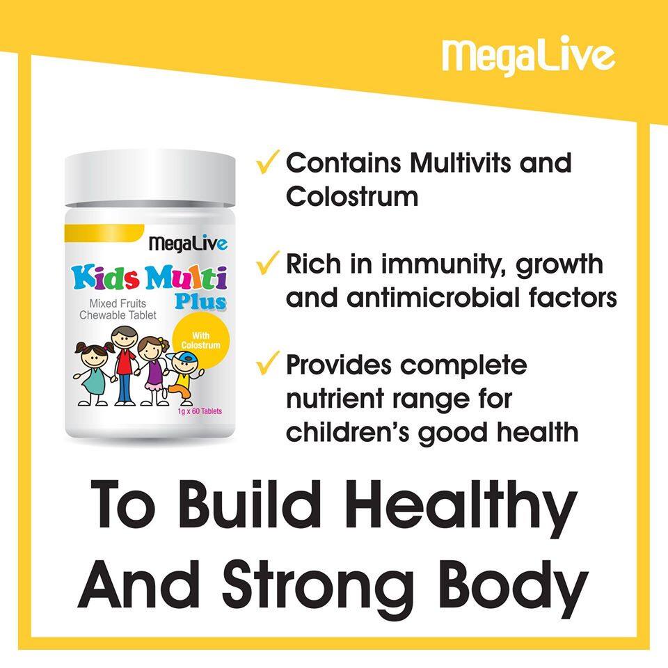 [FREE SHIPPING!!!] Megalive Kids Multi Plus 60's/2x60's (Exp: 01/2027 ...