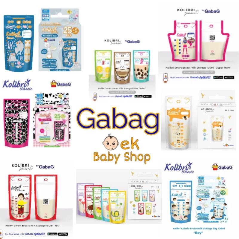 Gabag Breast Milk Bags 100 ML,120ML,150Ml (30 pcs) / Breast Milk ...
