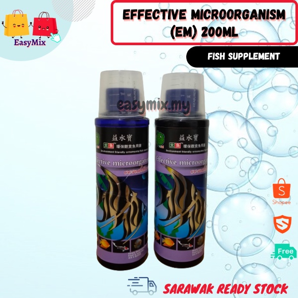 Big Fish Effective Microorganism Bacteria 200ml EM菌 | Shopee Malaysia