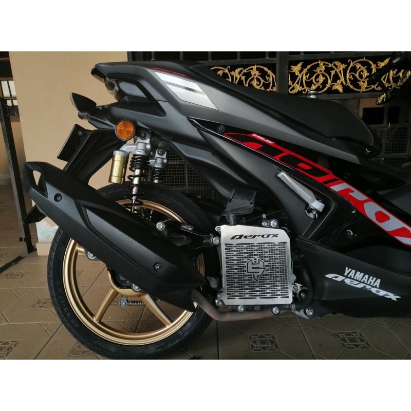 RADIATOR COVER STAINLESS STEEL YAMAHA NVX 155 COOLANT COVER ALLOY ...