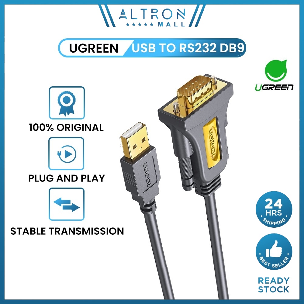 UGREEN USB Serial Cable USB to RS232 DB9 9 pin Converter Cable for ...