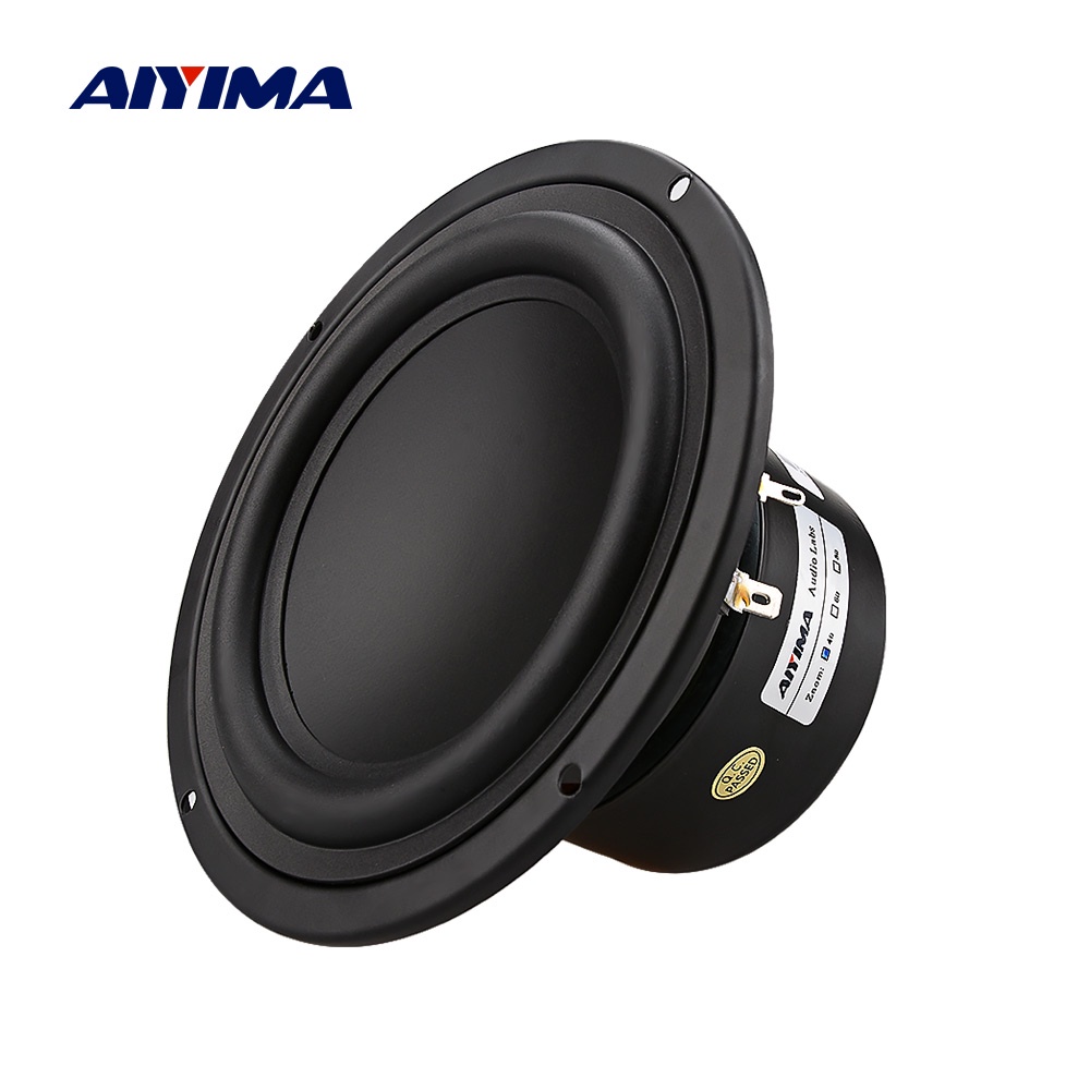 AIYIMA 5.25 Inch Subwoofer Speaker Driver 4 8 Ohm 40W Woofer Strong Deep Bass Bookshelf ...