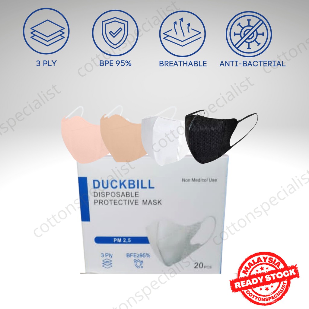 [READY STOCK] Duckbill 3D Disposable Mask Face Mask Design Mask ...