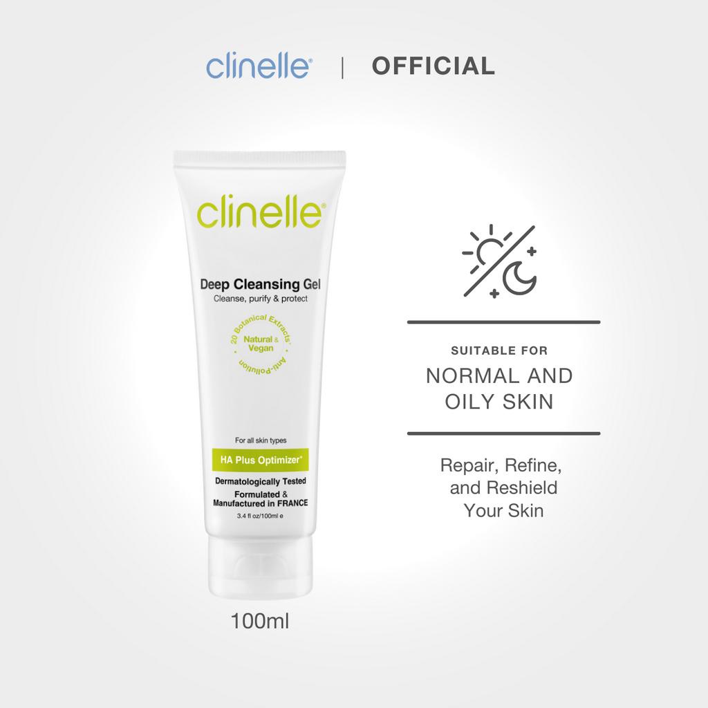 Clinelle Deep Cleansing Gel Cleanser 100ml - Deeply Cleanse, Hydrate ...