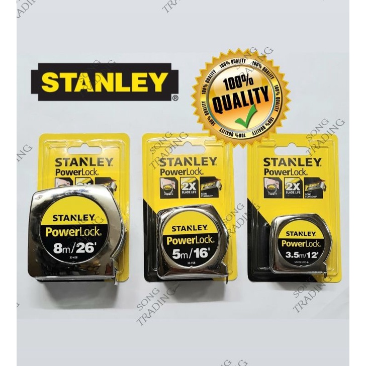 STANLEY POWER LOCK MEUSURING TAPE /TALI TAPE STANLEY POWER LOCK卷尺 ...