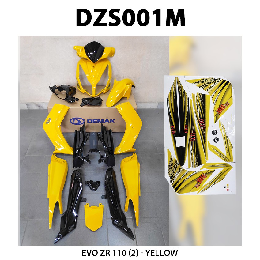 Demak Original Evo ZR 110 Cover Set Sticker Included | Shopee Malaysia