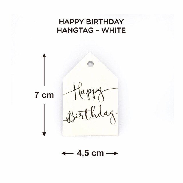 Happy Birthday Hangtag (1 pack contains 100 pcs) | Shopee Malaysia