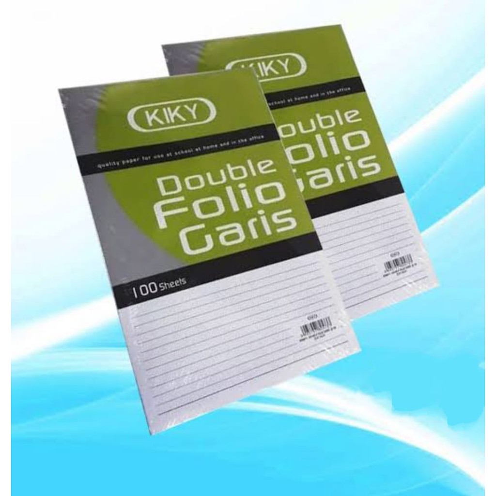 Double folio lined paper 1 pack of 100 sheets | Shopee Malaysia