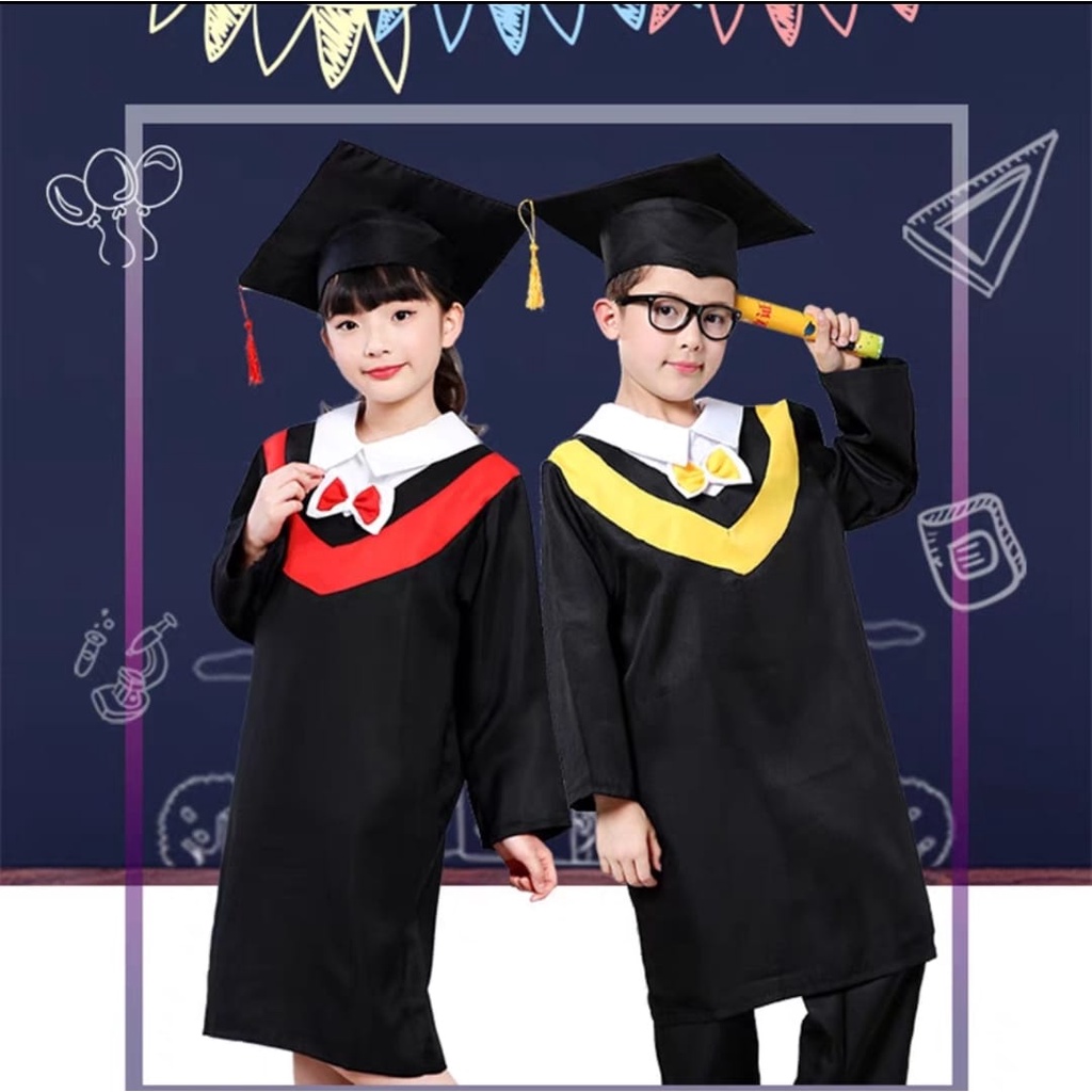 Graduation Bachelor Gown Cosplay Costumes Graduate Kids Academic ...