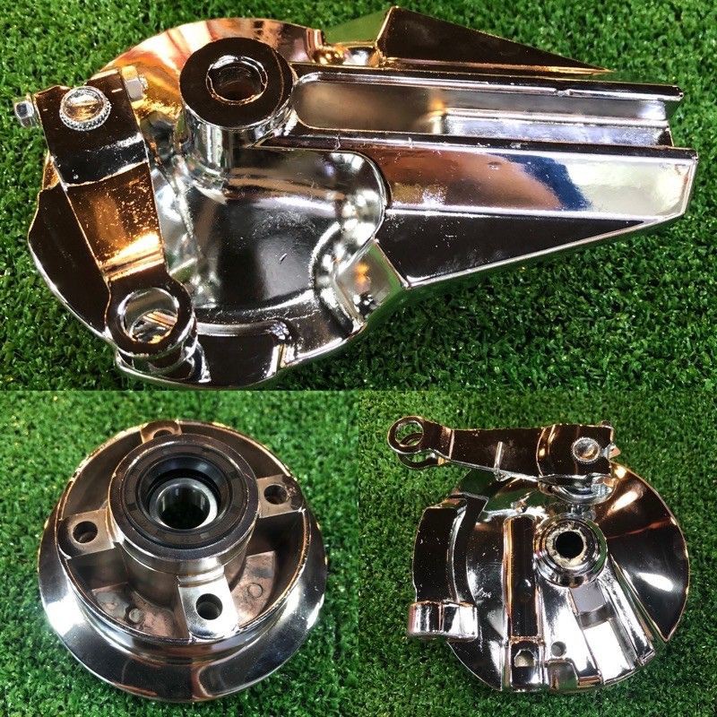Honda Ex5 dream Combo Hub spoket Chrome+front hub panel Chrome+rear hub ...