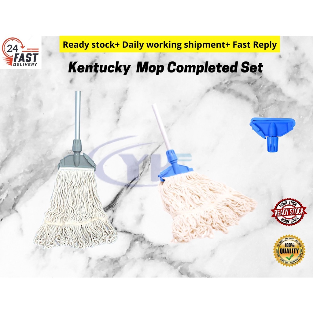 Kentucky Mop Industrial Wet Mop Complete Set/ Industrial Cotton Mop ...