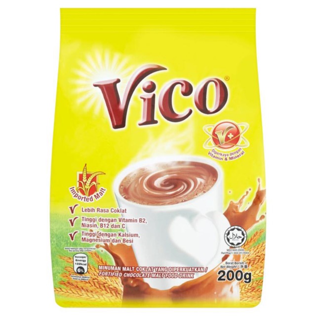 Vico Fortified Chocolate Malt Drink (200g/400g/900g) | Shopee Malaysia