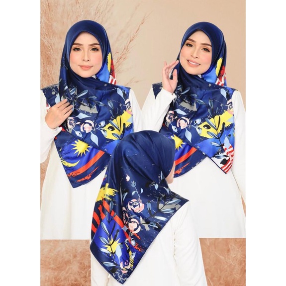 TUDUNG MERDEKA SATIN | Shopee Malaysia