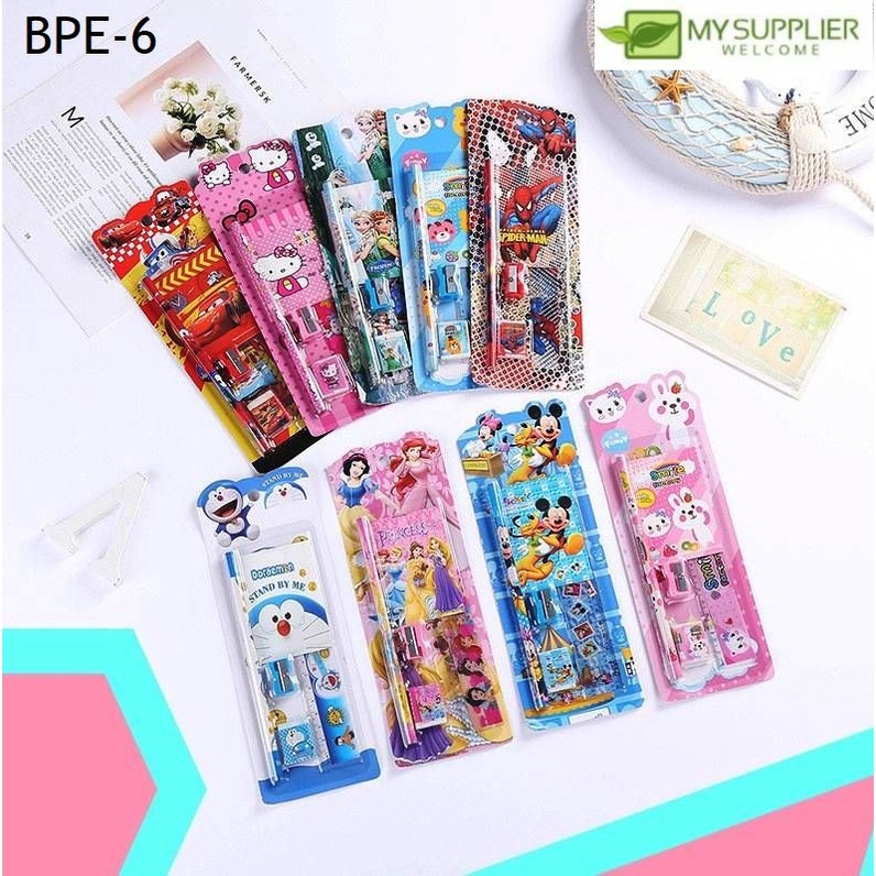 5in1 Stationary Set (Pencil,Eraser,Ruler,Sharpener&Book) | Shopee Malaysia