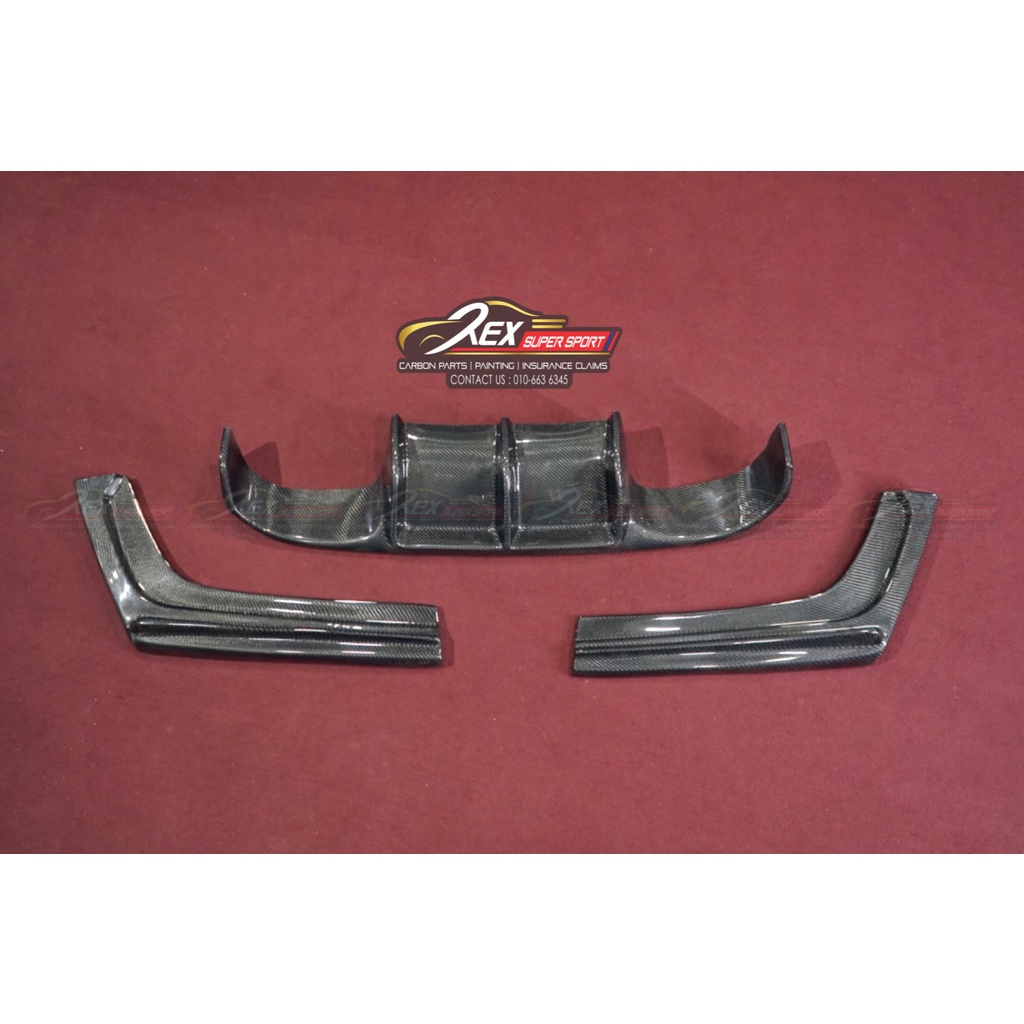 BMW 4 Series F32 F33 F82 M4 Rear Diffuser Vorsteiner Real Carbon Fiber ...