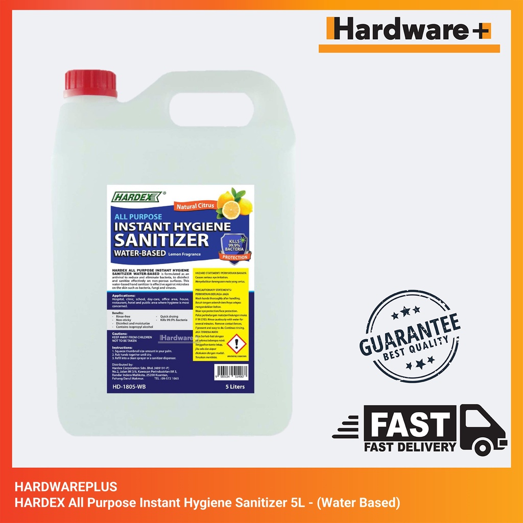 [HARDWAREPLUS] HARDEX - All Purpose Instant Hygiene Sanitizer - Water ...