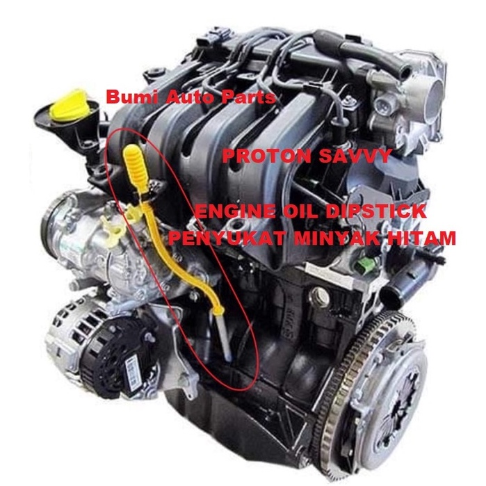 Proton Savvy Engine Oil Dipstick Savvy Penyukat Minyak Hitam ...
