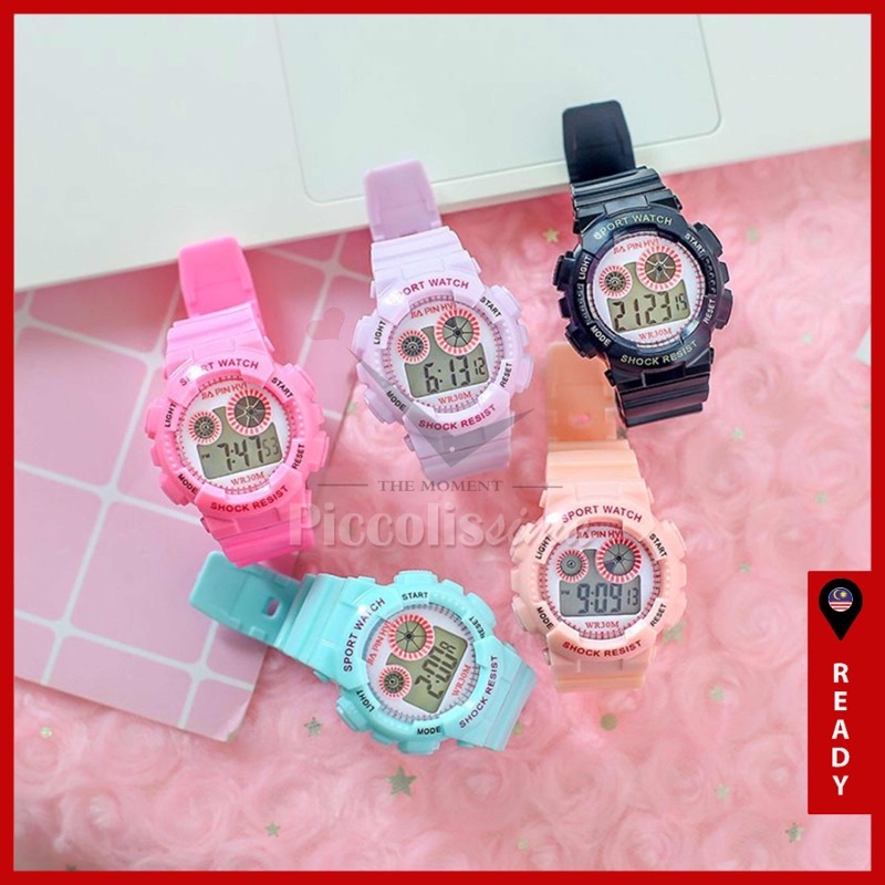 Aosun Kids Watch Girl Boy with Colorful Lighting Jam Tangan Budak ...