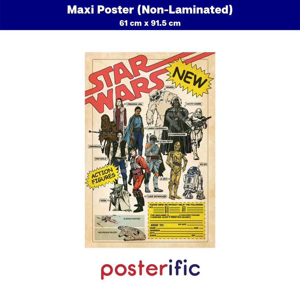 Star Wars (Action Figures) - Poster (61 cm X 91.5 cm) | Shopee Malaysia