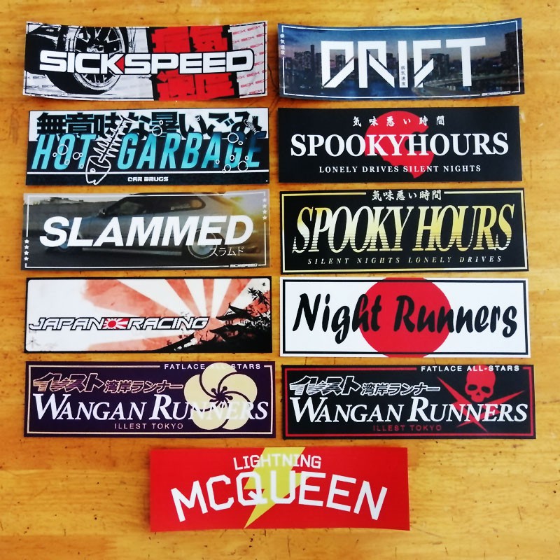 Automobile & Bumper 3M vinyl sticker with lamination batch 006 | Shopee ...