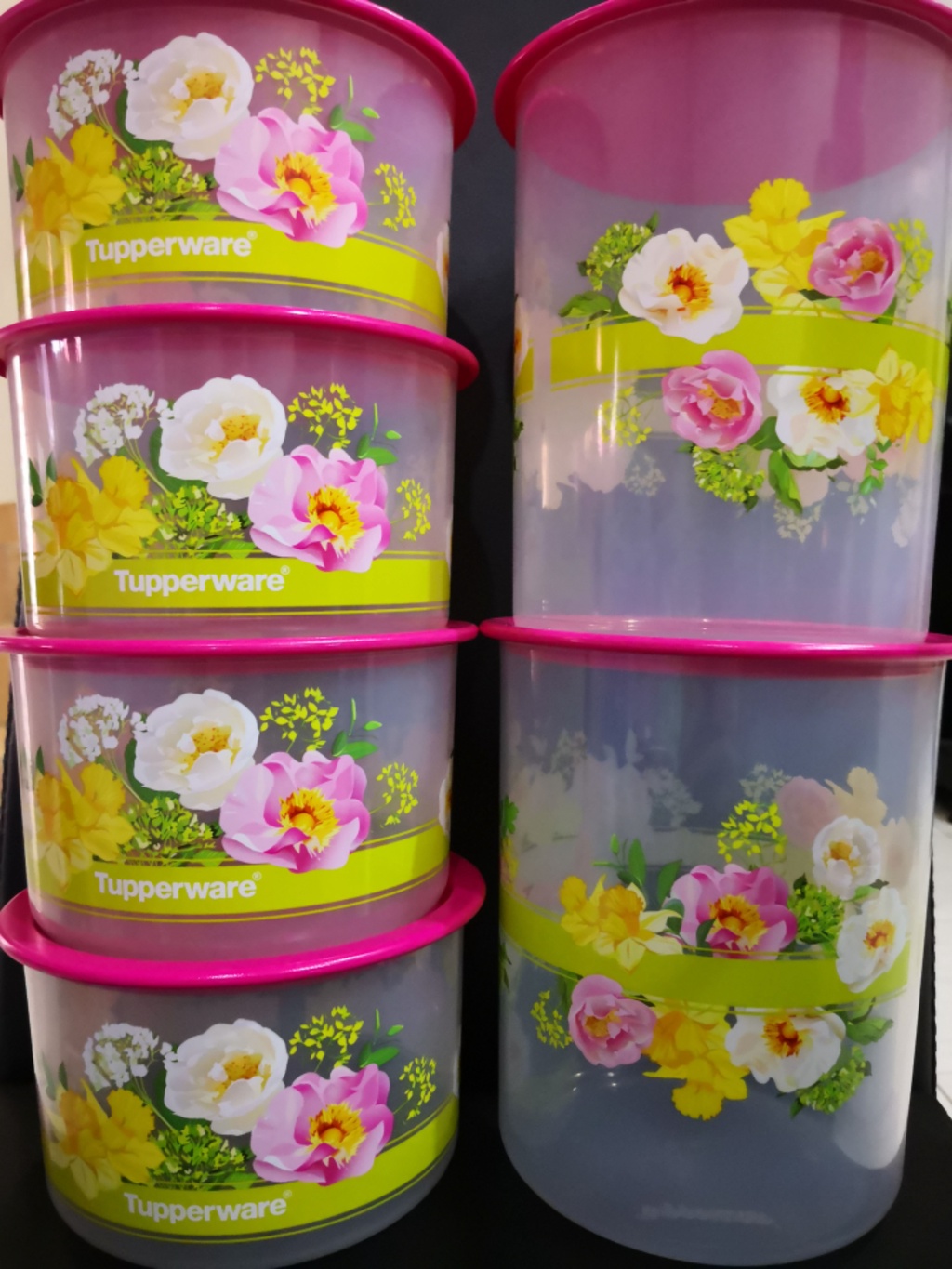 Tupperware One Touch Topper Canister Flower 🌸 One Touch Canister ...