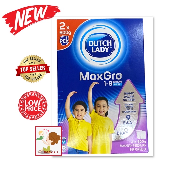 Dutch Lady MaxGro 1-9 Years x 1.2kg Exp: 2023 Sept | Shopee Malaysia