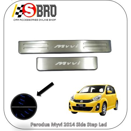 Perodua Myvi 2005-2017 Myvi SE/Myvi Lagi Best Side Step Led Stainless ...