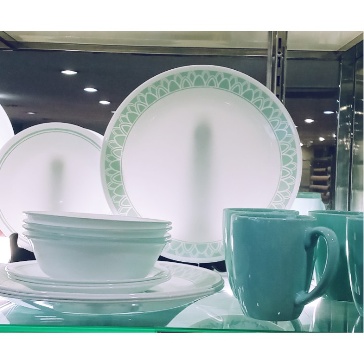 16PCS CORELLE LIVINGWARE DINNER SET/SET PINGGAN MANGKUK PIRING CAWAN ...