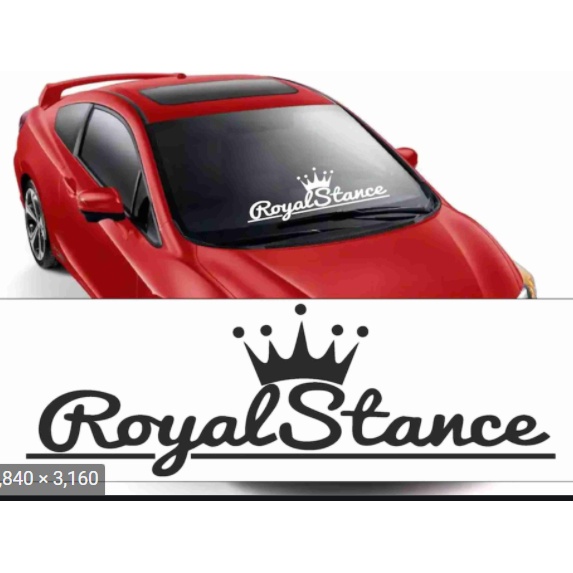 Noizzy Royal Stance Decal Car Sticker Crown JDM Vinyl Reflective Auto ...