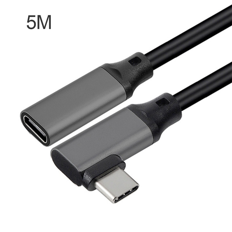 RL HW 100W PD 5A Curved USB3.1 Type-C 90 Degree Extension Cable 4K 60Hz ...