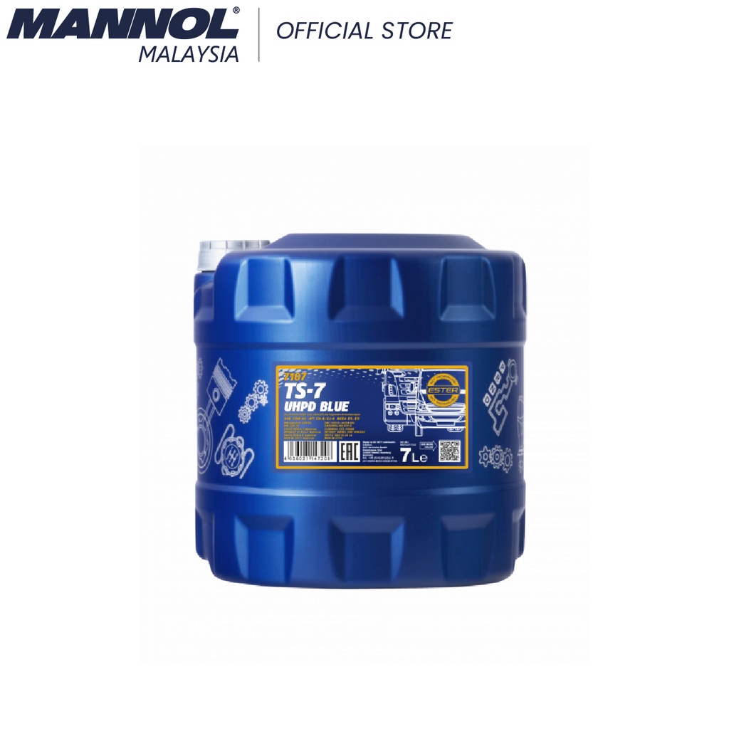 Mannol MN7107 TS-7 Uhpd 10W-40 - Blue (7L) | Shopee Malaysia